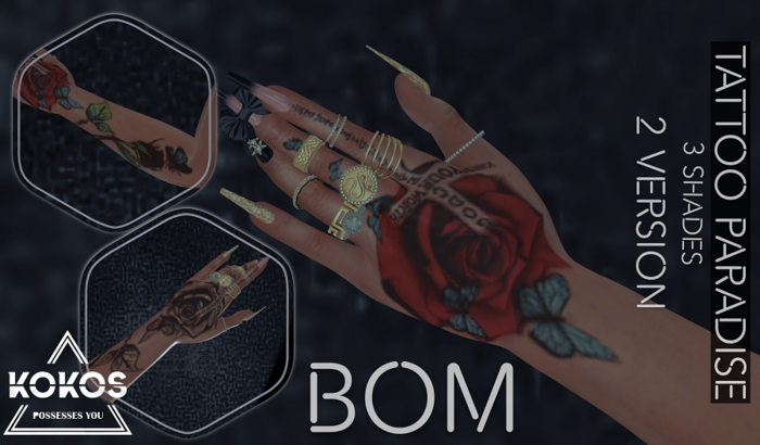 Second Life Marketplace - KOKOS-TATTOO PARADISE-BOM Second Life Marketplace - KOKOS-TATTOO PARADISE-BOM